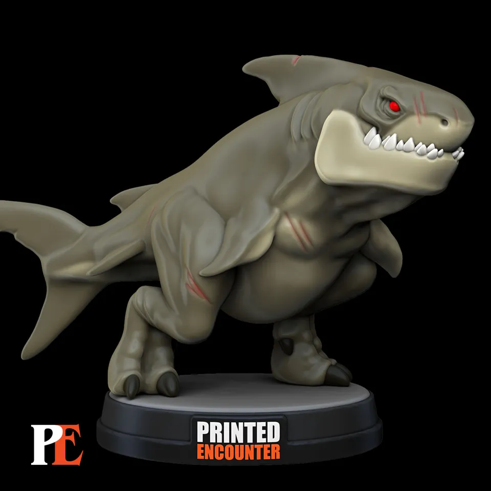 Land Shark Megalo Rex by Printed Encounter | Download free STL model ...