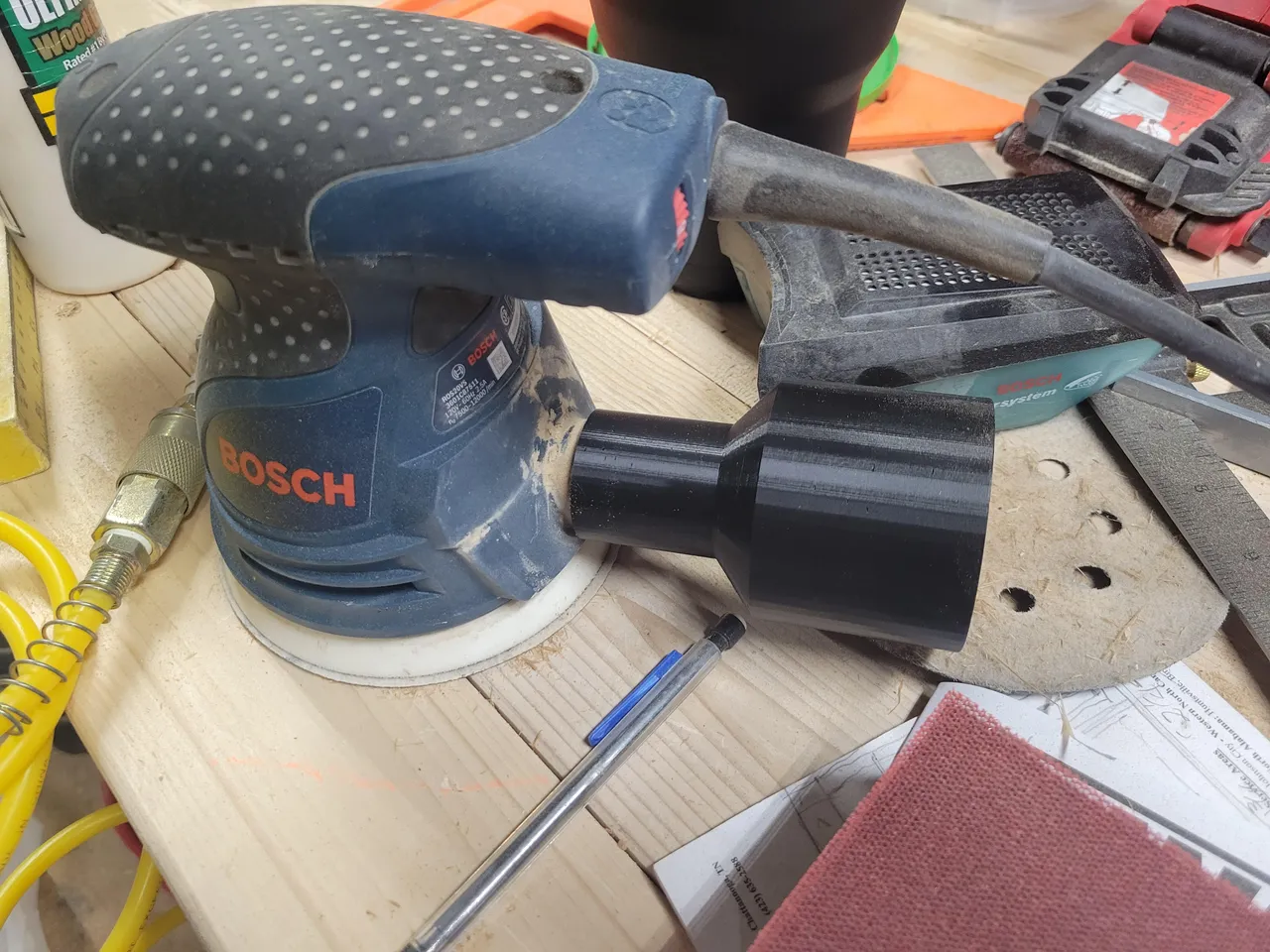 Bosch ROS20VS Dust Adaptor by Mace | Download free STL model ...