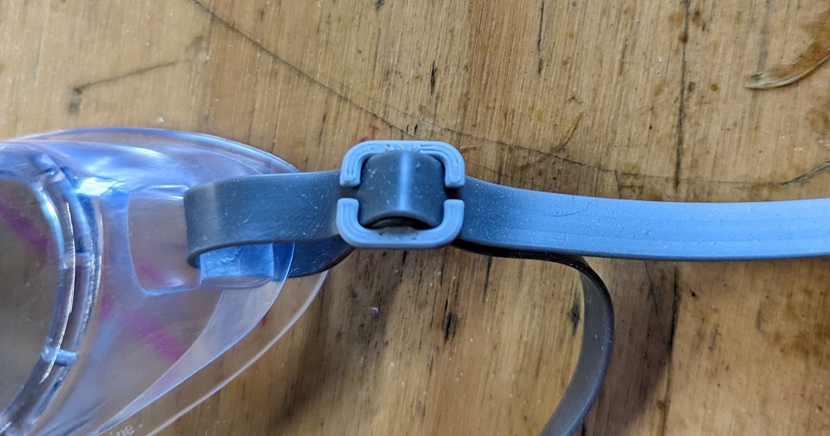 Swim Goggle Strap Adjuster by Maker Space 307 | Download free STL model ...