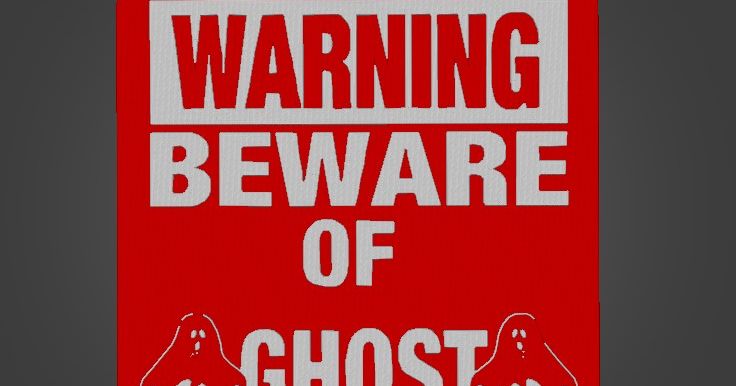 Ghost house wall sign by Luther | Download free STL model | Printables.com