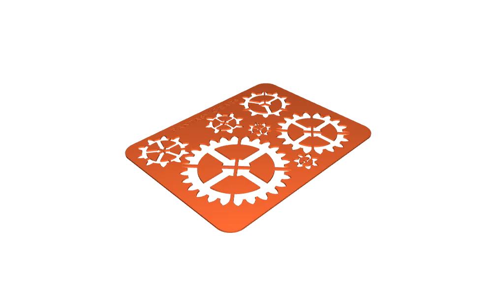 Fantasy Gears Drawing Template by Jollymnemonic | Download free STL ...