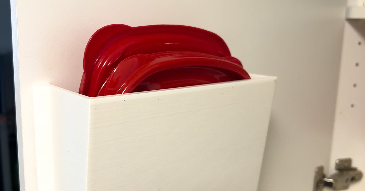 Tupperware Lid Holder by Randerson727 | Download free STL model ...