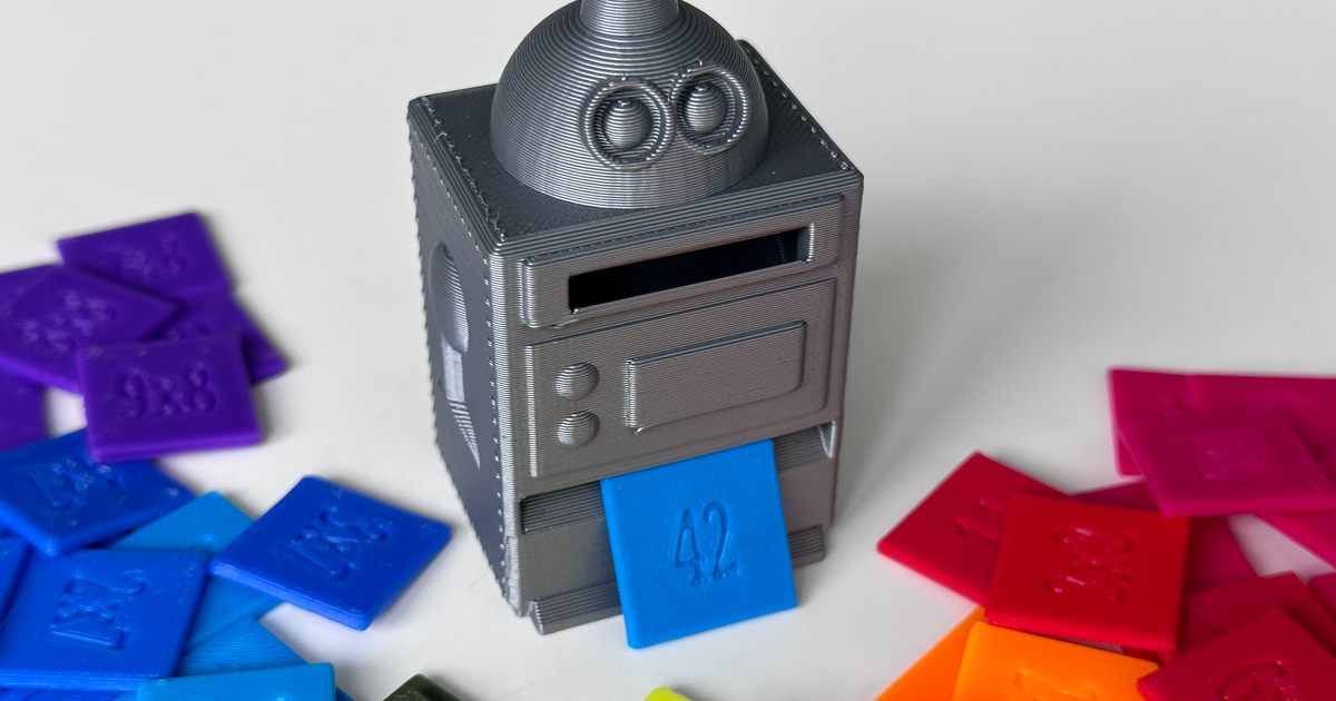 Math Robot - bring back fun to learning by manmac | Download free STL ...