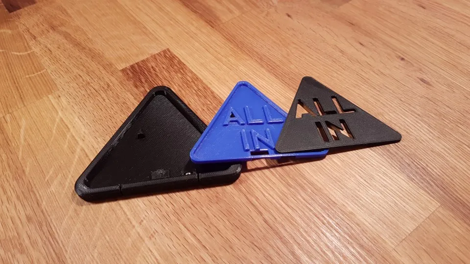 Poker - ALL IN Button - integrated magnetic stand by Chris | Download ...