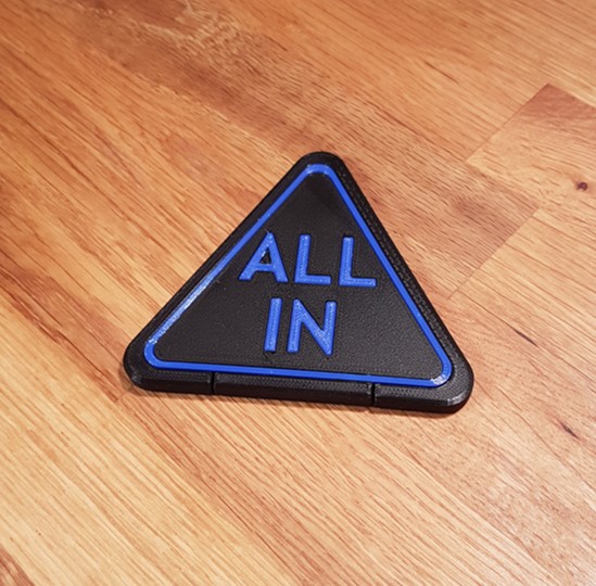 Poker - ALL IN Button - integrated magnetic stand by Chris | Download ...