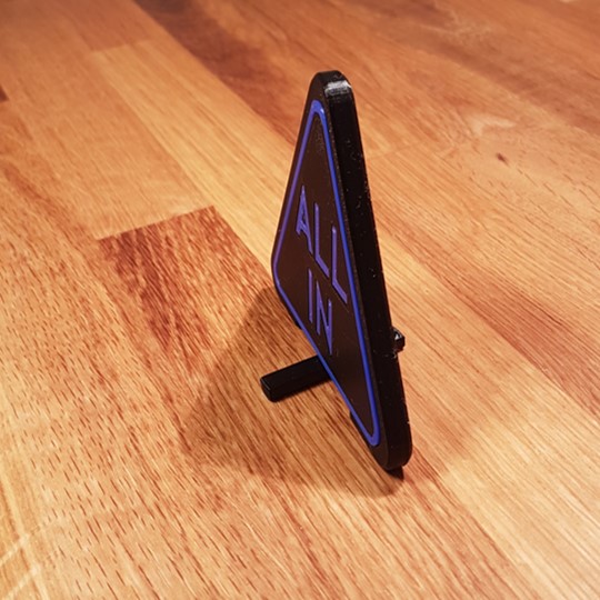 Poker - ALL IN Button - integrated magnetic stand by Chris | Download ...