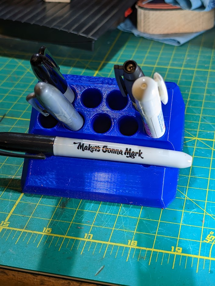 10 Sharpie Holder (desk or wall) by Overall Makerworks | Download free ...
