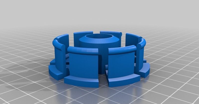 Parametric Spool Hub Remix 53mm x 8mm by D3D Pro | Download free STL ...