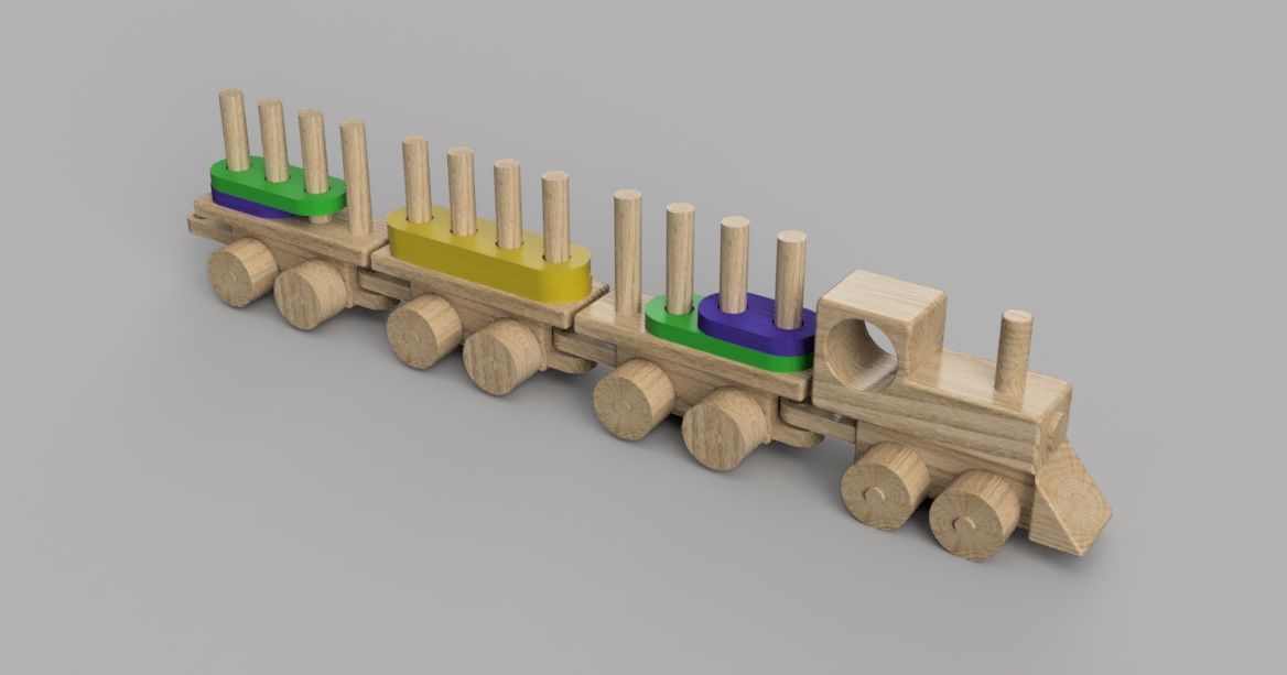 The Building Block Train by Caden's Creations | Download free STL model ...