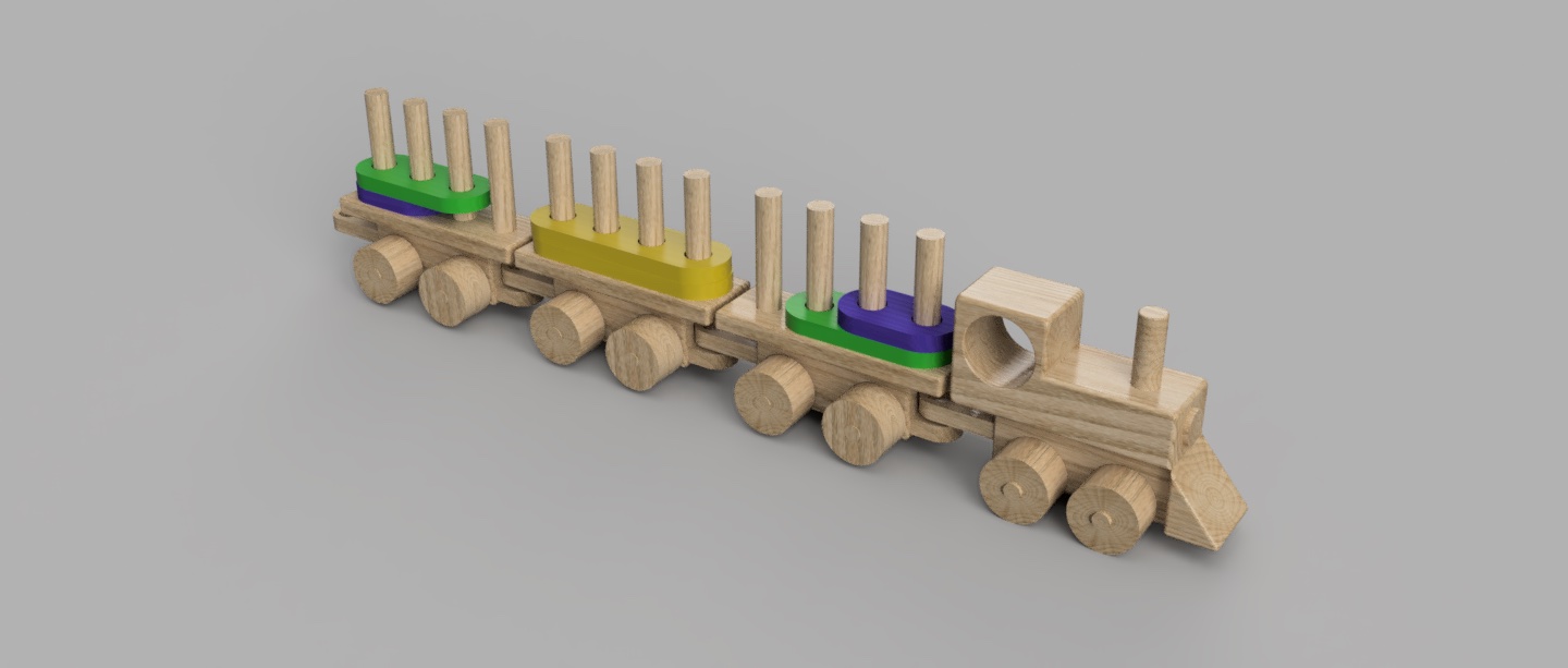 The Building Block Train by Caden's Creations | Download free STL model ...
