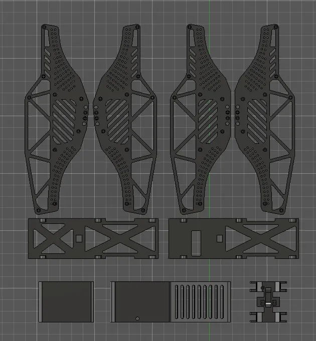 Tremor Chassis V2 for Scx24 by Depep1 | Download free STL model ...