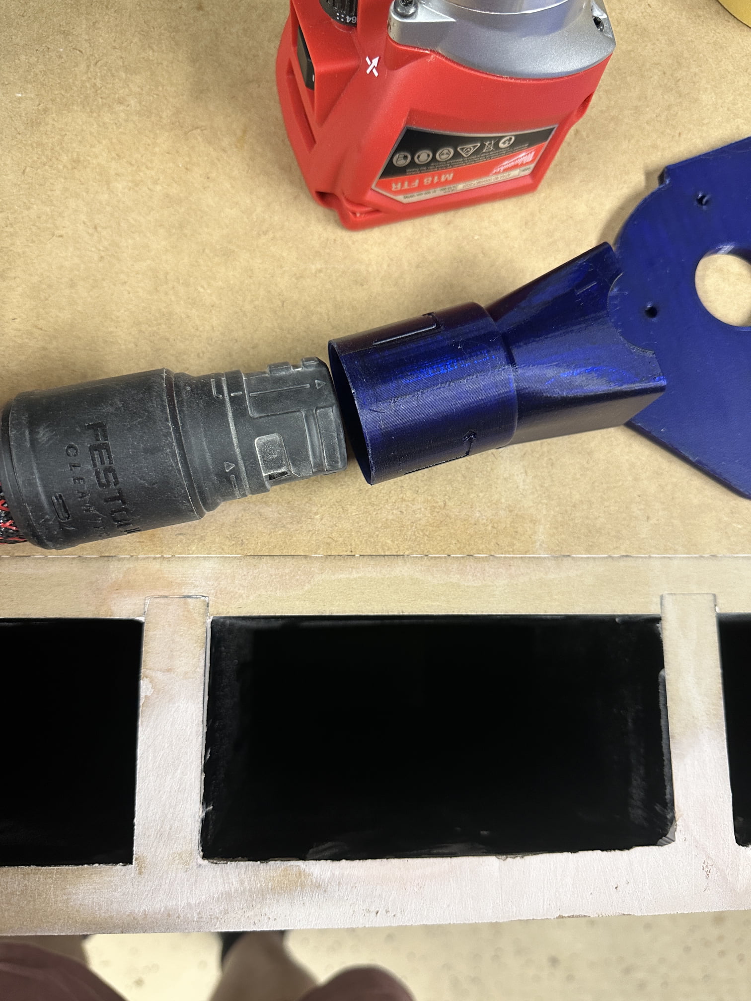 Milwuakee Trim router base with Festool edge routing vac connection by ...