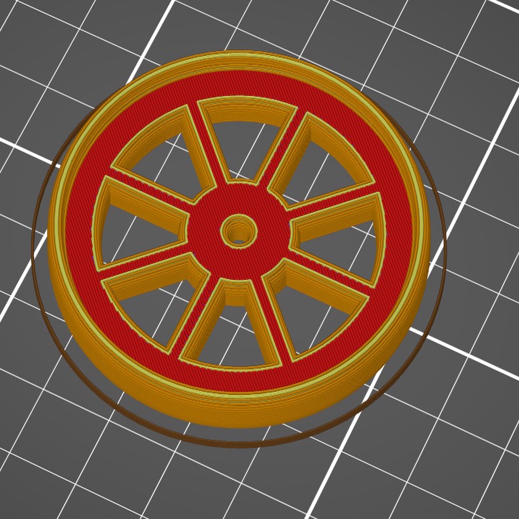 Toy car wheel 53mm diameter by Alex Ghita | Download free STL model ...