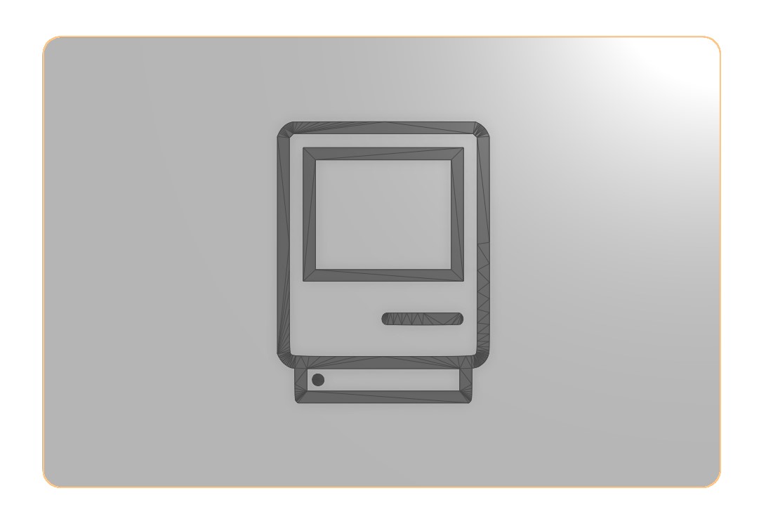 Simple Macintosh Art by nightfallvt | Download free STL model ...