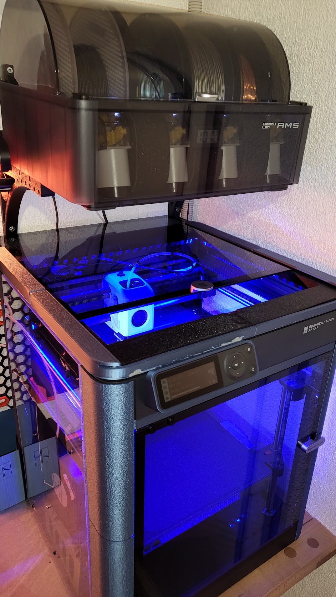 Bambu Lab P1P LED Top Riser for X1 Glass Cover Plate (ESP8266 & WLED ...