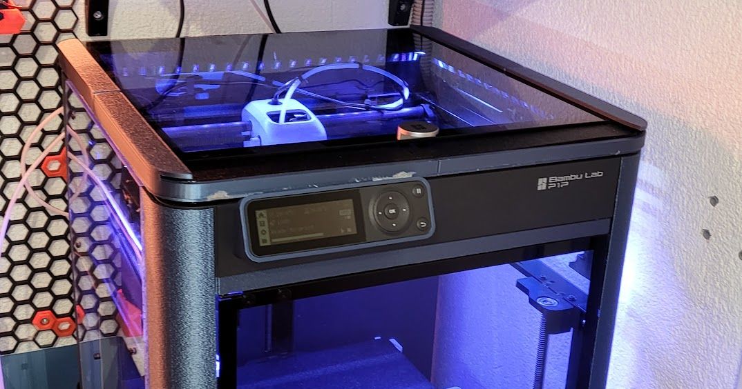 Bambu Lab P1P LED Top Riser for X1 Glass Cover Plate (ESP8266 & WLED ...