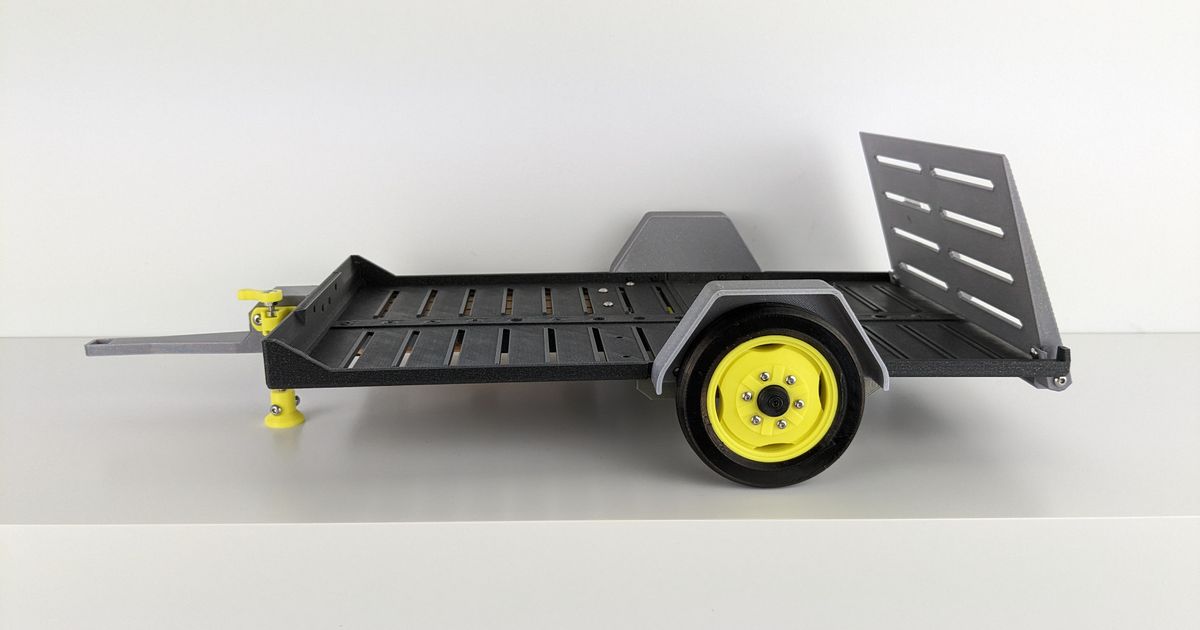 OpenRC Tractor MK3 TEA20 platform trailer by makitprojects | Download ...