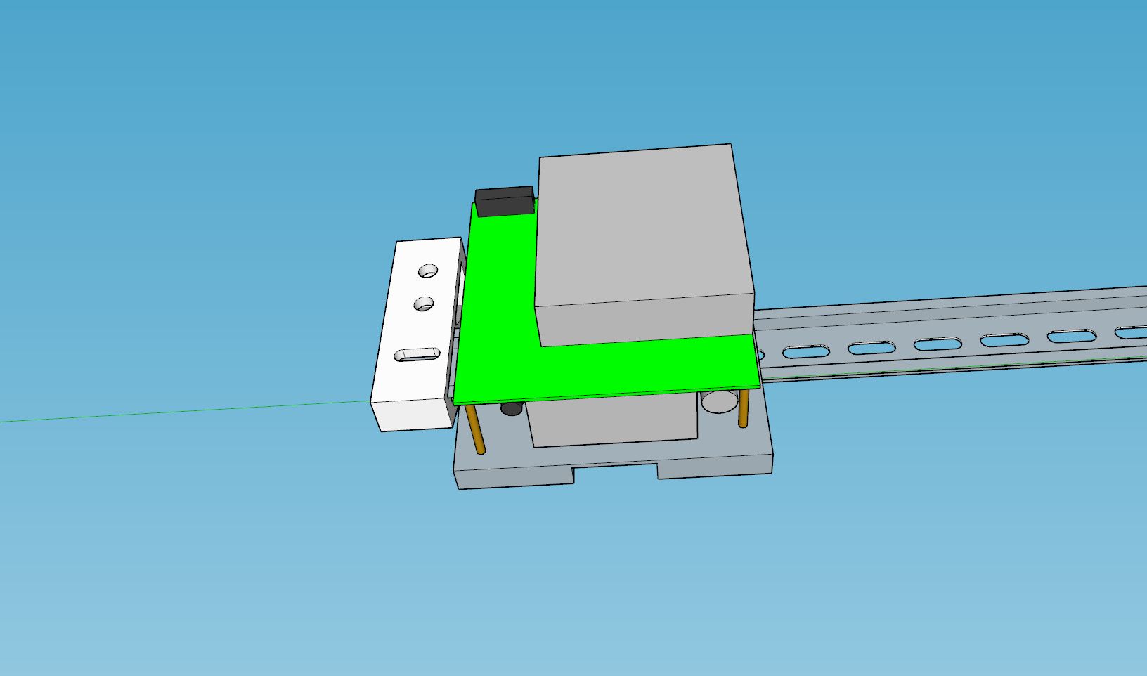 Din Rail Mount for Up2 Pro (Up Squared Pro) by vorby | Download free ...
