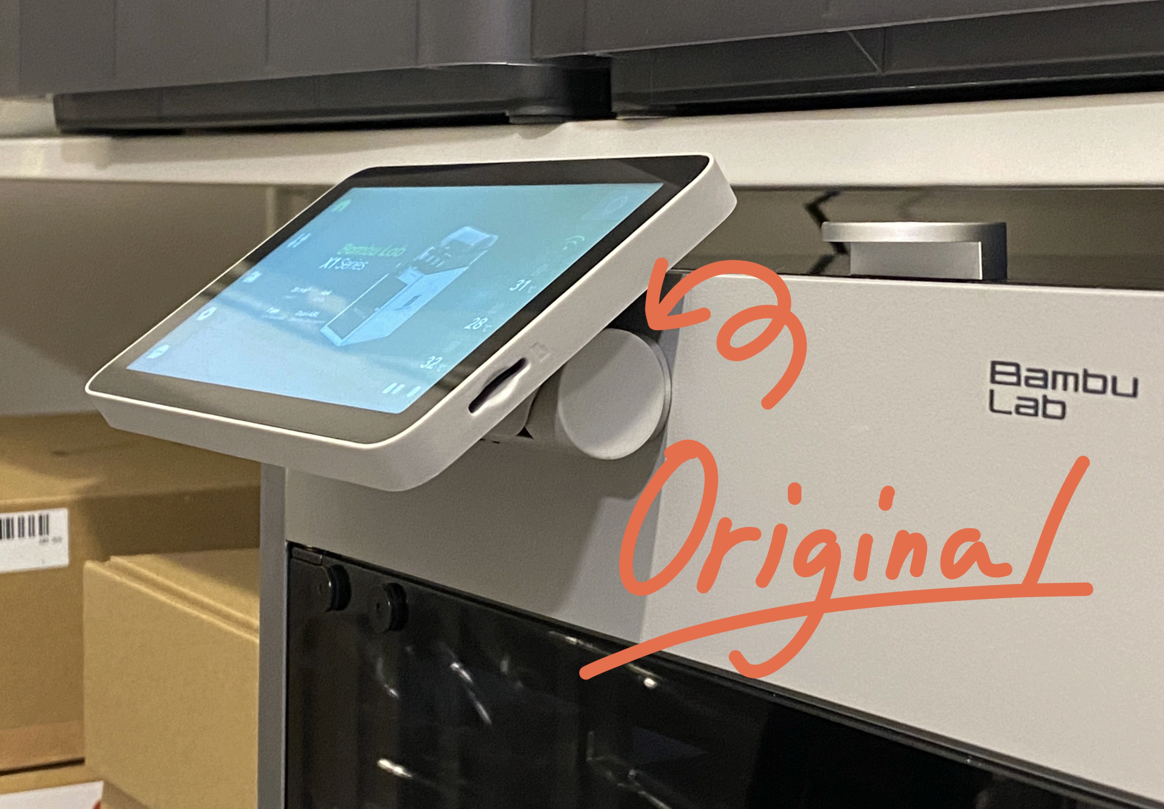 Bambu Lab X1C / X1 Touch Screen Low Mount V2 (Drop 21mm or 13mm) by ...