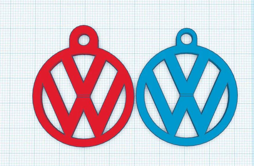 VW Keychain by Manifold3D | Download free STL model | Printables.com