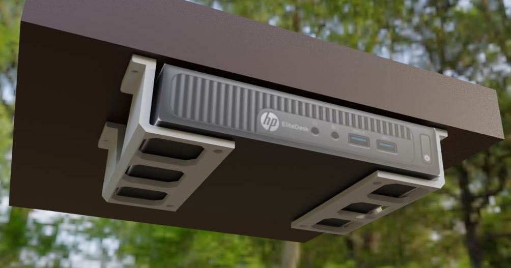 HP EliteDesk 705 G2 A8 under desk mount. by mUSER | Download free STL ...