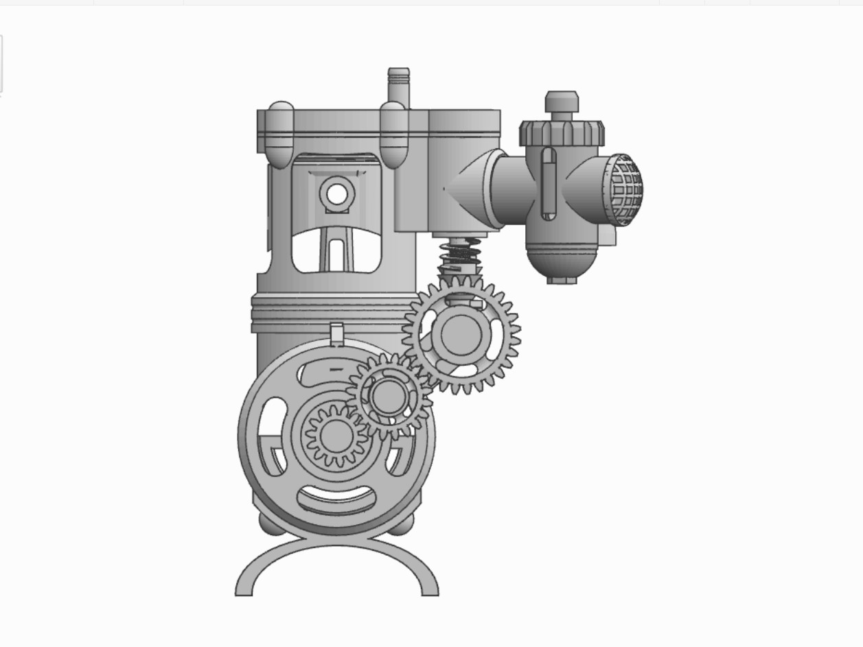 4 Stroke Flat Head Engine v2.0 by Bootjevaarder | Download free STL model | Printables.com