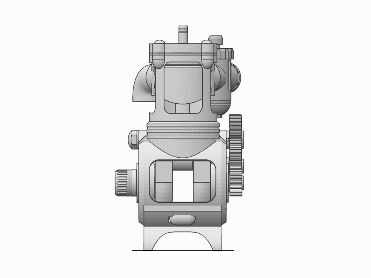 4 Stroke Flat Head Engine v2.0 by Bootjevaarder | Download free STL model | Printables.com