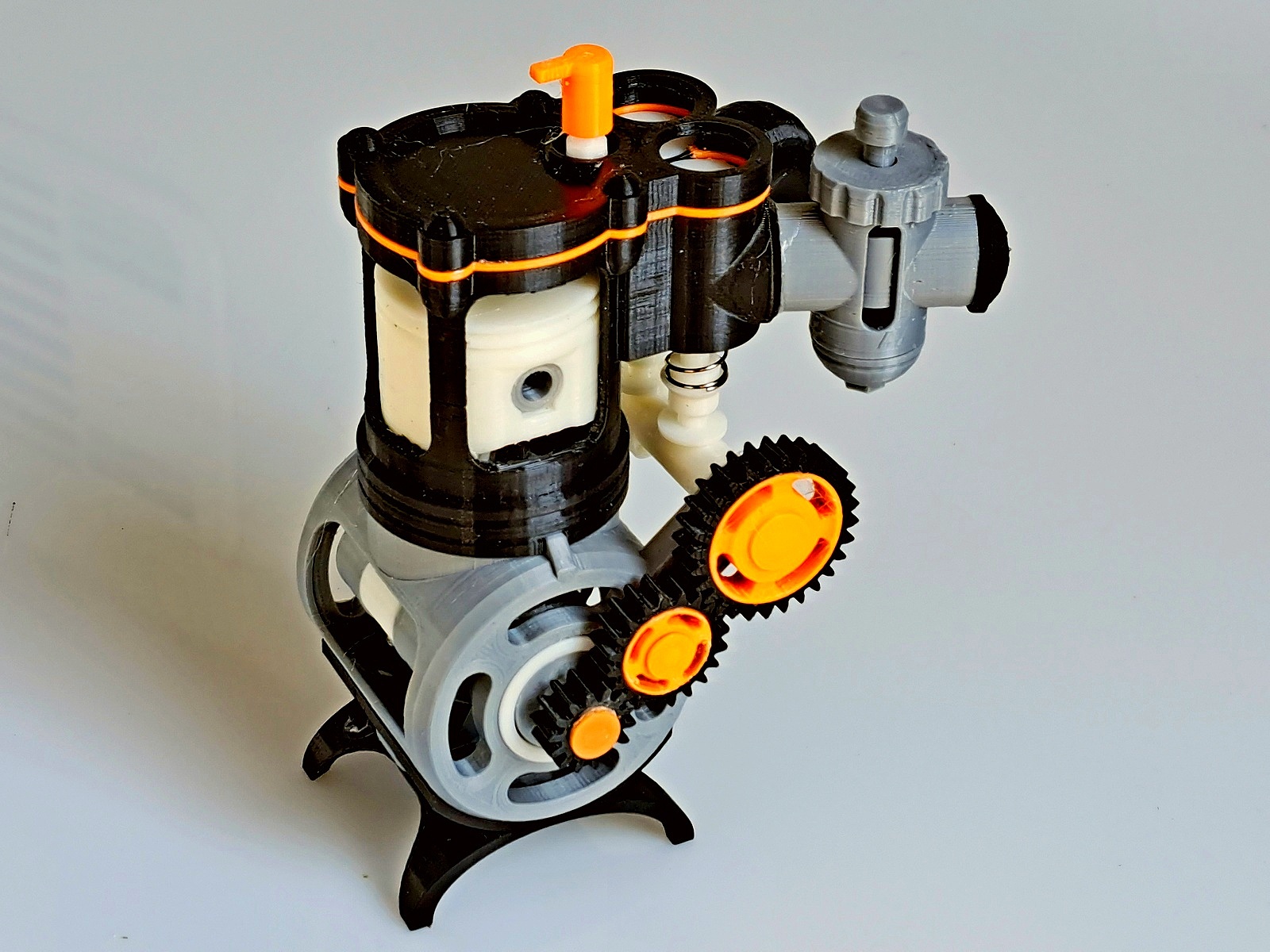 4 Stroke Flat Head Engine v2.0 by Bootjevaarder | Download free STL ...
