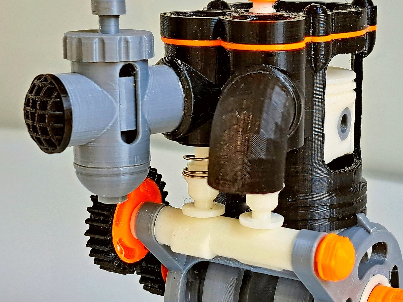 4 Stroke Flat Head Engine v2.0 by Bootjevaarder | Download free STL model | Printables.com