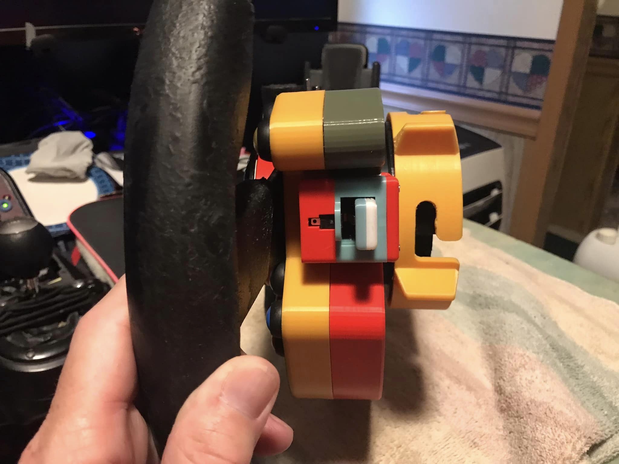 Sim Racing Button Box Steering wheel adapter. by JEBurroughs | Download ...