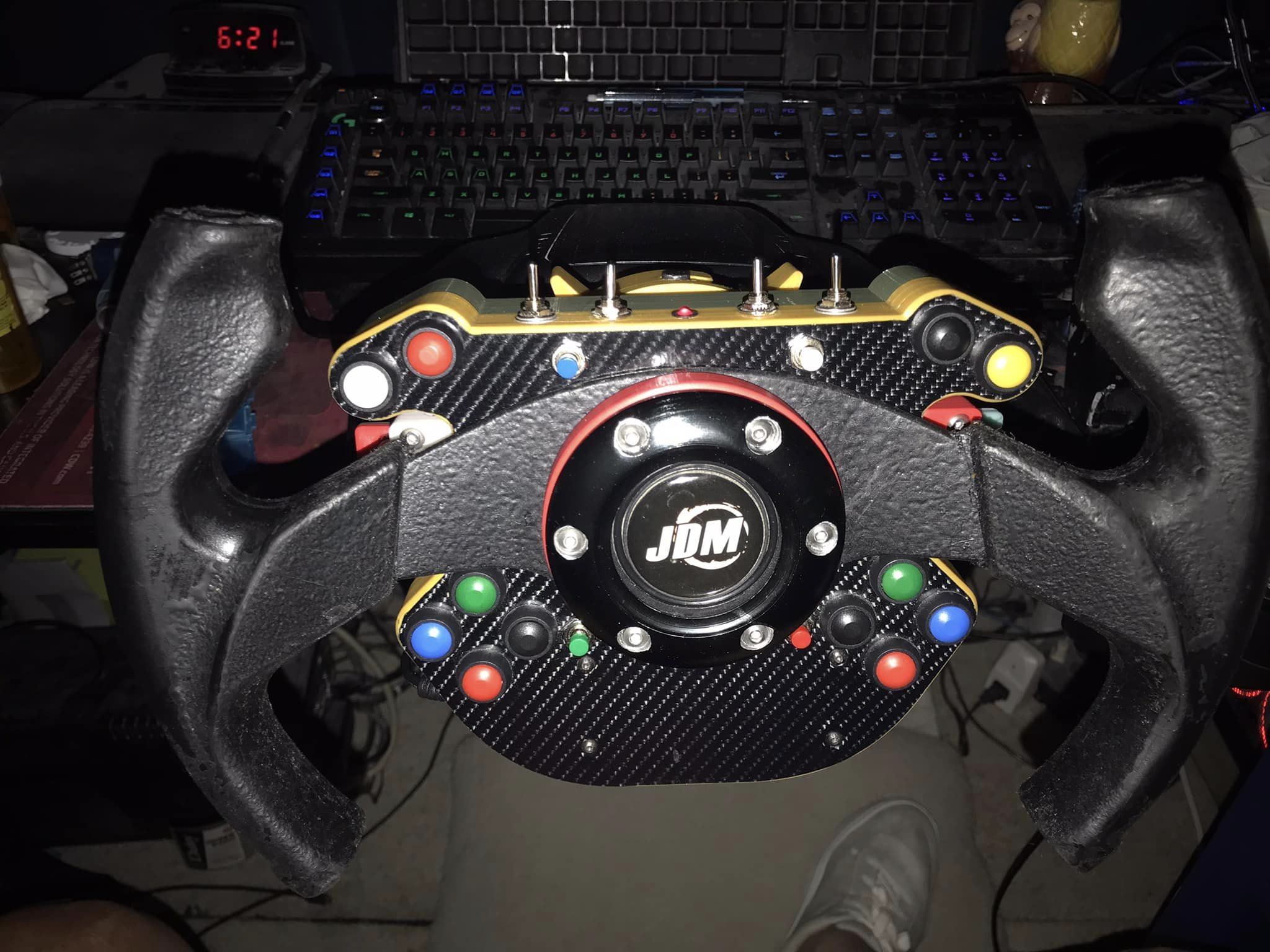 Sim Racing Button Box Steering wheel adapter. by JEBurroughs | Download ...