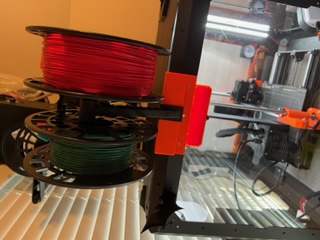 Original Prusa Enclosure Top Side Filament Mount by Larry Palmer ...