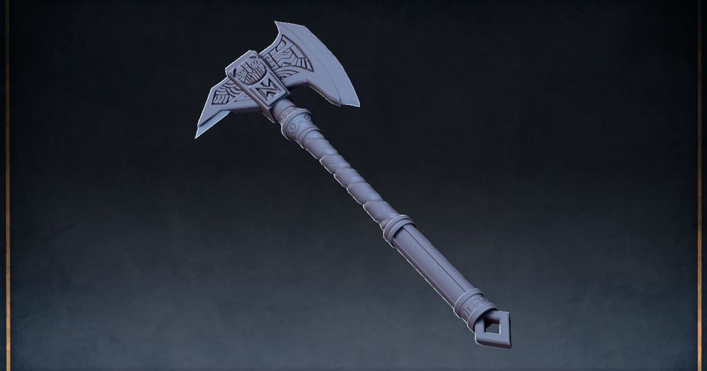 Dwarf axe by Jacobo González Olsson | Download free STL model ...