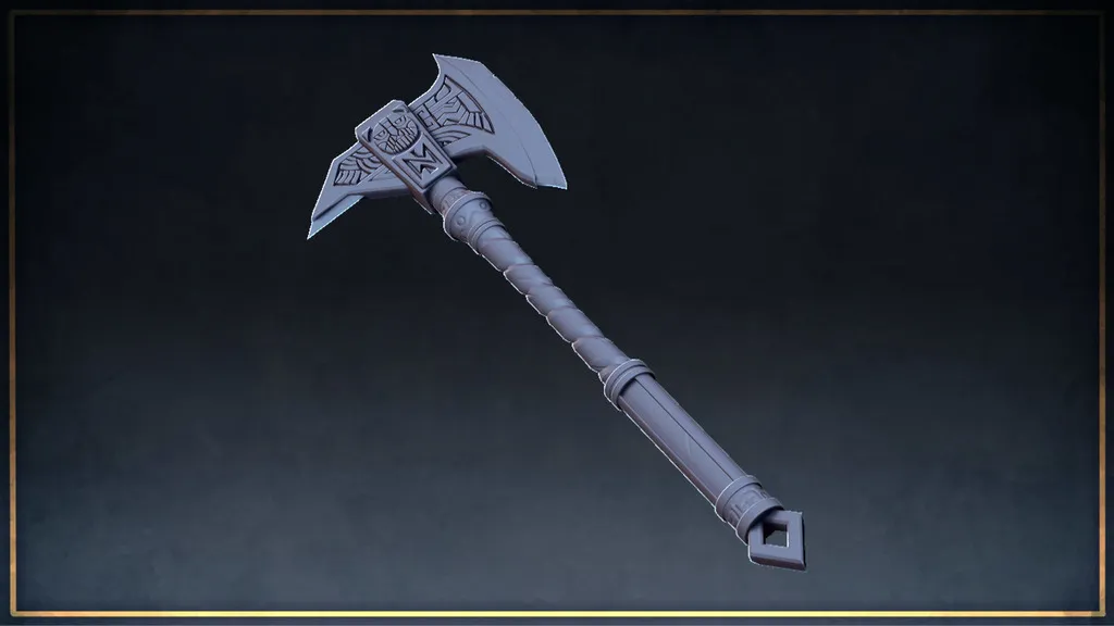 Dwarf axe by Jacobo González Olsson | Download free STL model ...