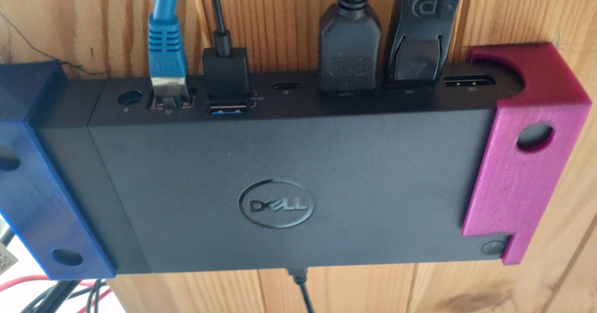 dell docking wd19dcs under table mount by ShelXle | Download free STL ...