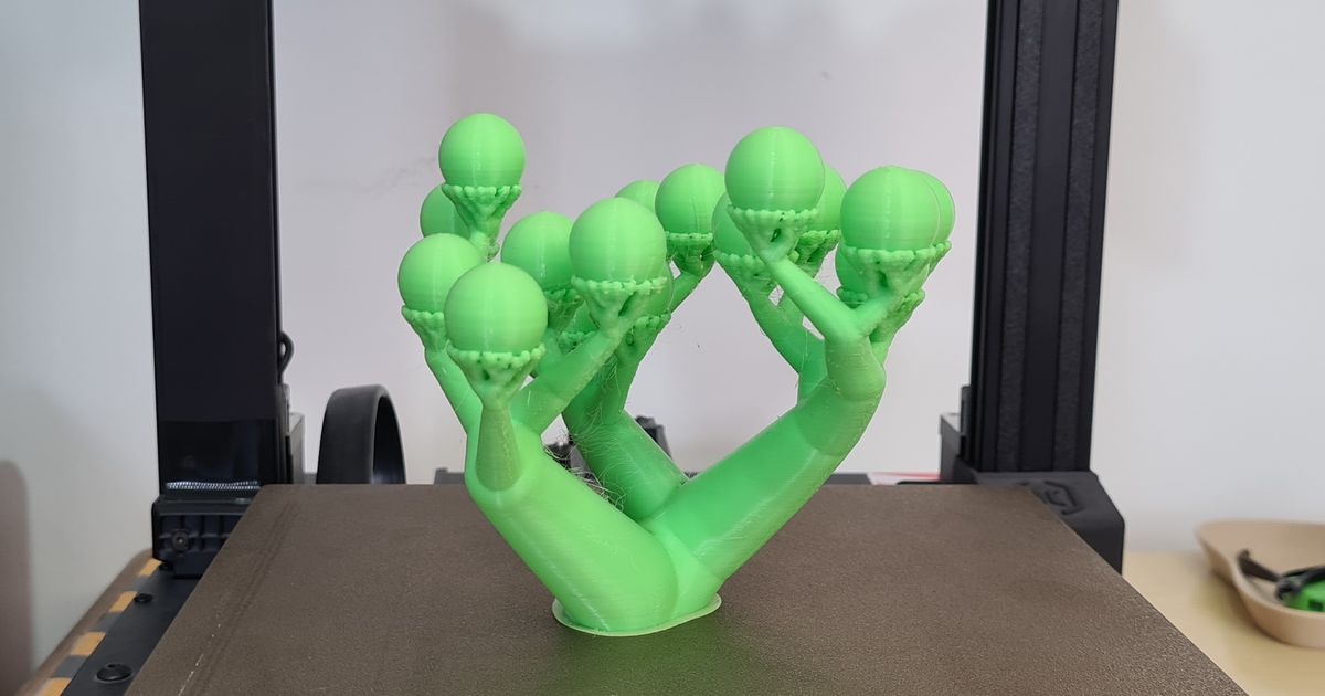 Organic Supports Tree by slavik kopanov | Download free STL model ...