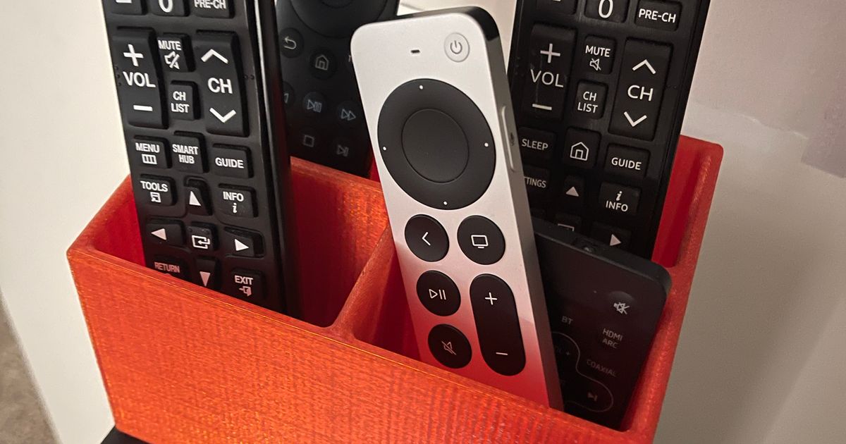 Simple Remote holder by StuJ | Download free STL model | Printables.com