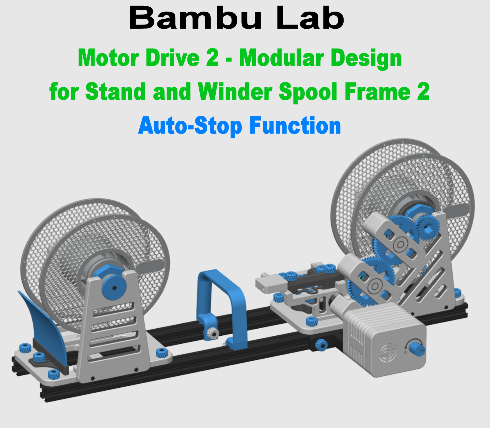 Motor Drive 2 - Modular Design for Stand - Auto-Stop Function for Bambu ...