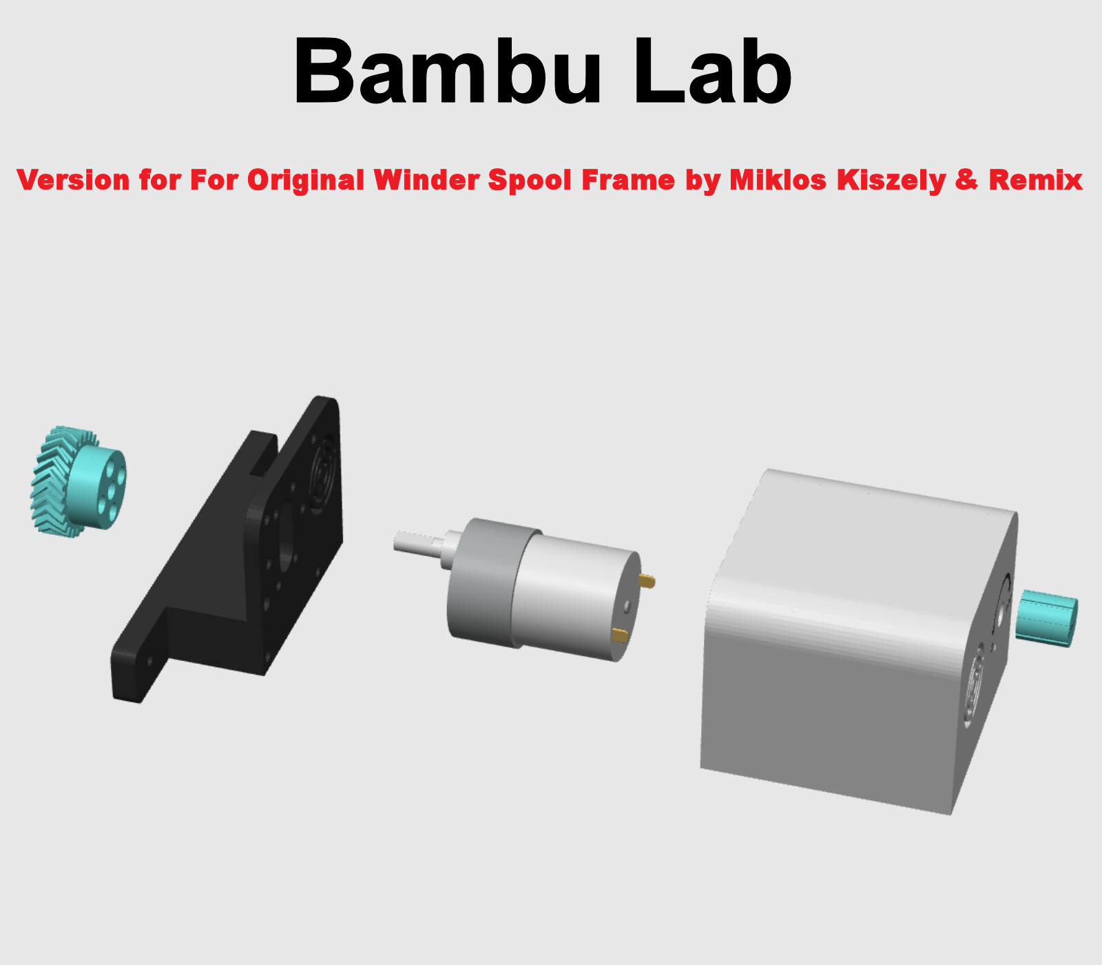 Motor Drive 2 - Modular Design for Stand - Auto-Stop Function for Bambu ...