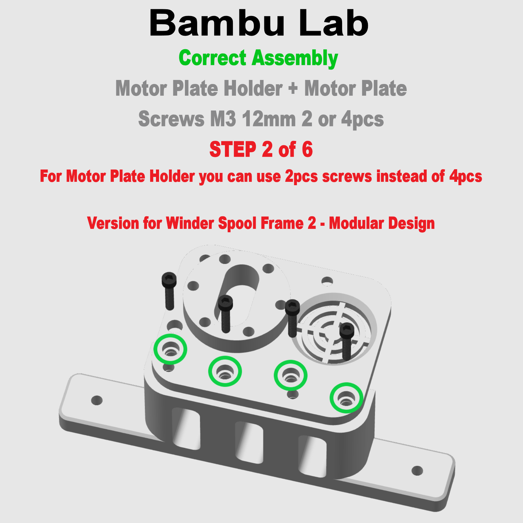 Motor Drive 2 - Modular Design for Stand - Auto-Stop Function for Bambu ...