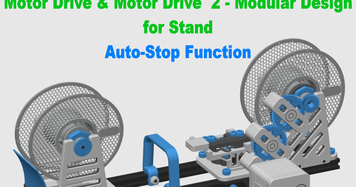 Motor Drive 2 - Modular Design for Stand - Auto-Stop Function for Bambu ...