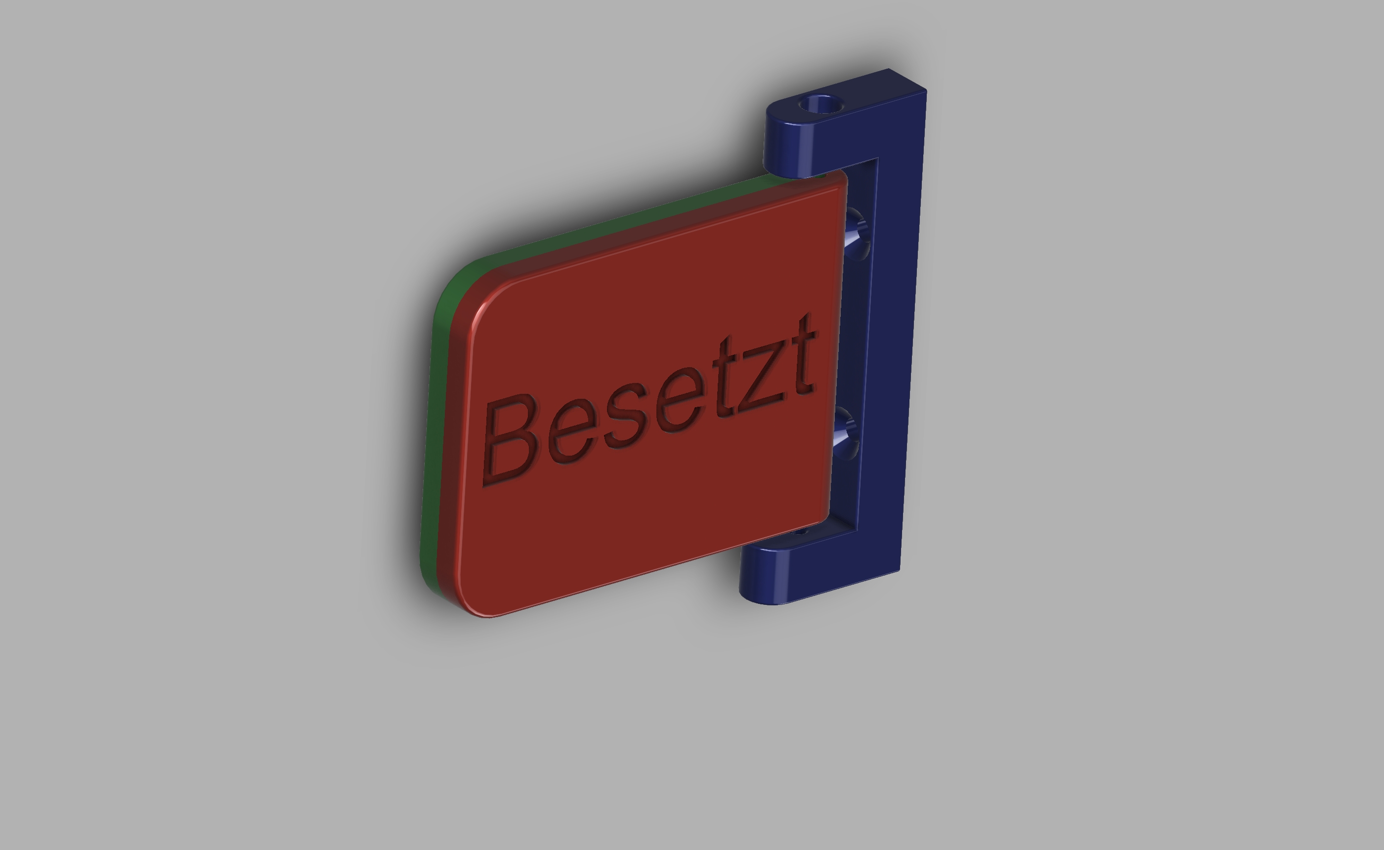 Besetzt / Frei Toiletten Schild by Andre | Download free STL model ...