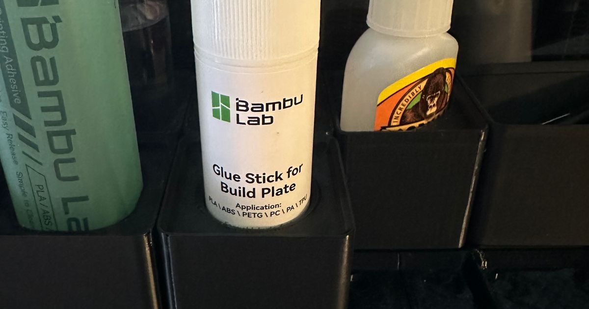Gridfinity Bambu Glue Stick Holder. (25mm) by Fangoh | Download free ...