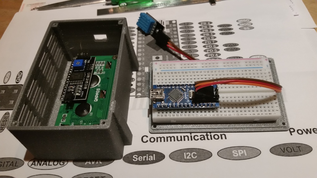 Humidity and Temp Display by TN | Download free STL model | Printables.com