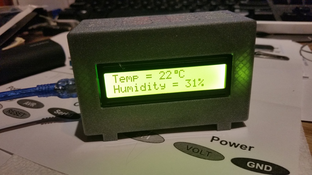 Humidity and Temp Display by TN | Download free STL model | Printables.com
