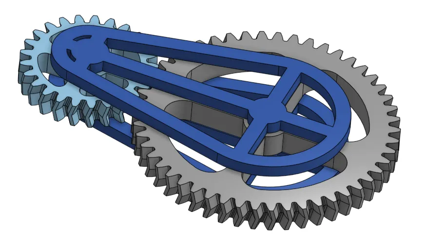 2-1 gearbox fidget toy by Basic 3D | Download free STL model ...