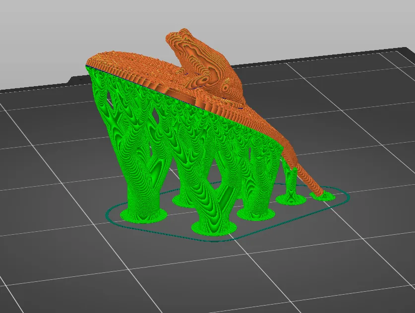 Frog on Leaf w/ Tree Supports by Pinknick | Download free STL model ...