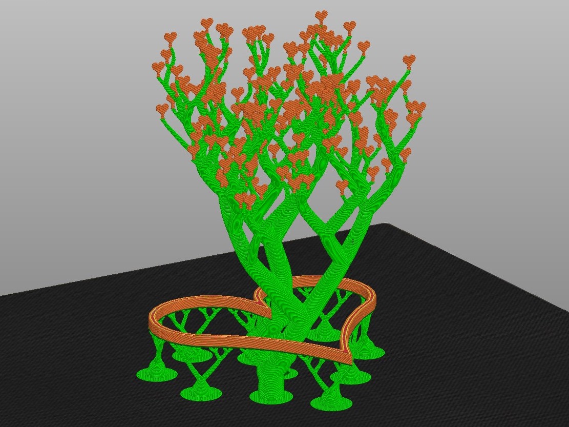 Organic Support Heart Trees by Ken Mills | Download free STL model ...