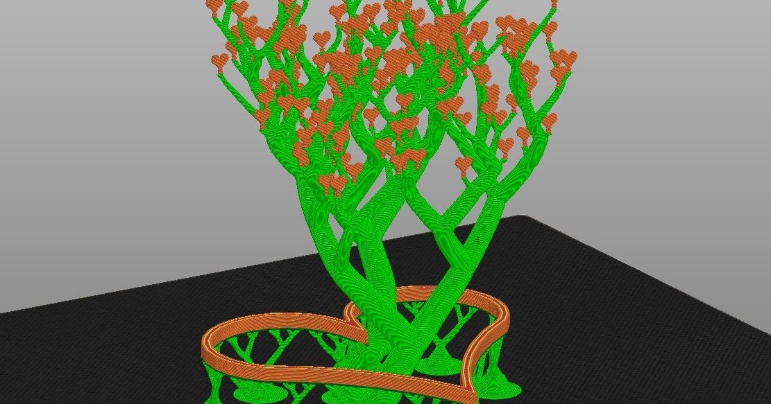Organic Support Heart Trees by Ken Mills | Download free STL model ...
