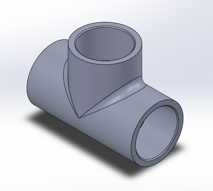 3/4" PVC Tee Sch 40 S-S-S by Vin Weasle | Download free STL model ...
